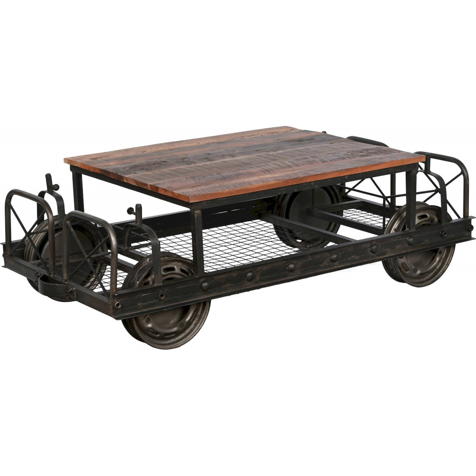 Table basse style industriel en métal et bois élégant | Leroy Merlin