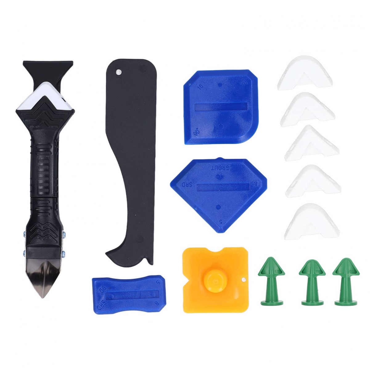 Kit d'outils de calfeutrage en silicone, finition de mastic, grattoir à ...