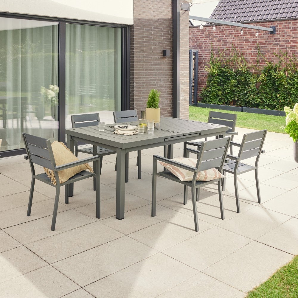 Home Deluxe - Table de jardin extensible - CALIDO - ca. 180 (240) x 97 ...