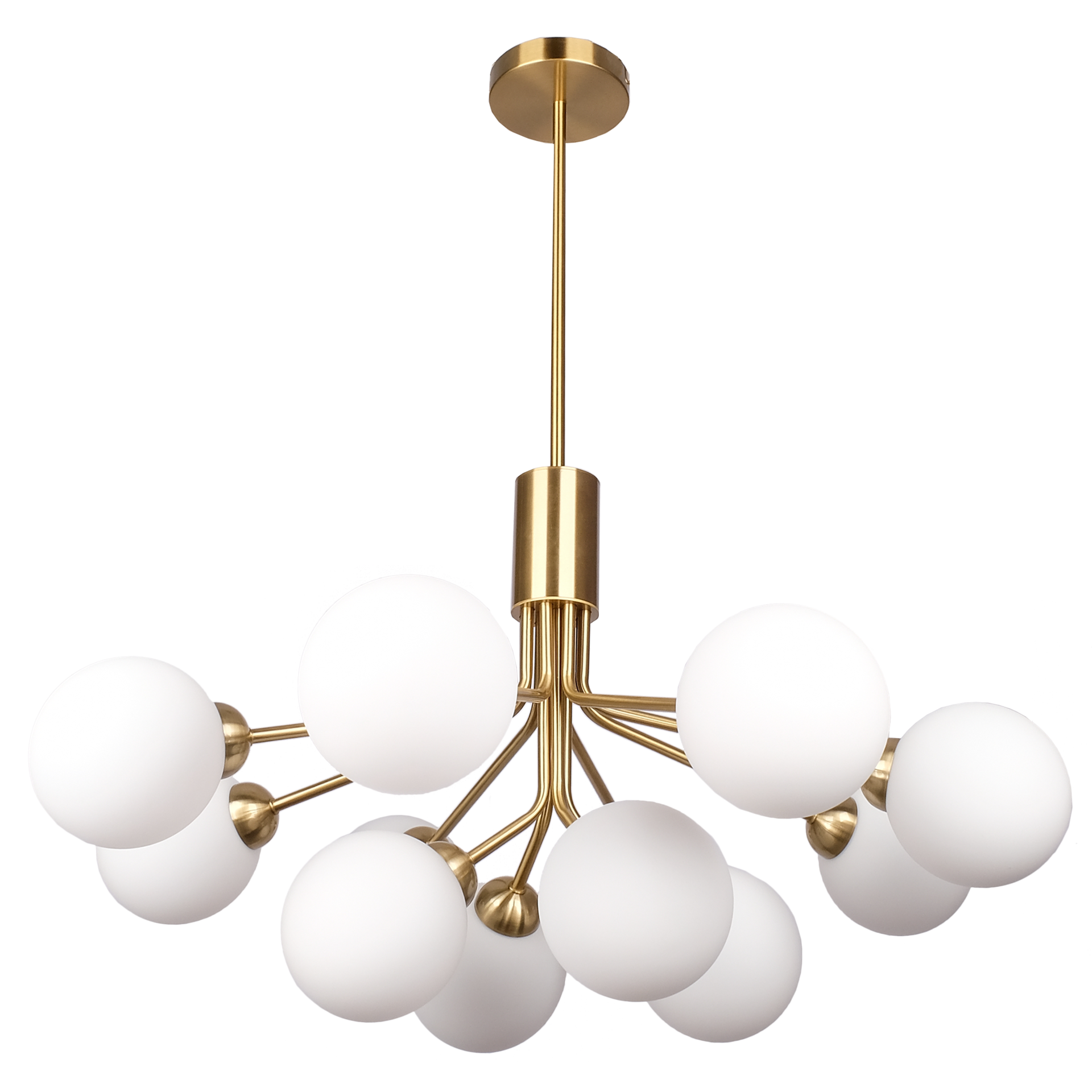 Cosmo Cape Town Plafonnier suspendu globe à 12 lumières en laiton, G9 ...