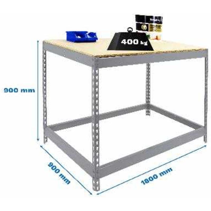 Mesa de trabajo SIMONWORK BASIC 1 901890-1 GALVANIZADO/MADERA ...