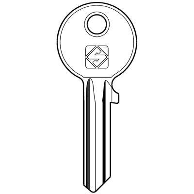 CISA CS7 SILCA CLÉ PLATE ACIER NICKELÉ | Leroy Merlin