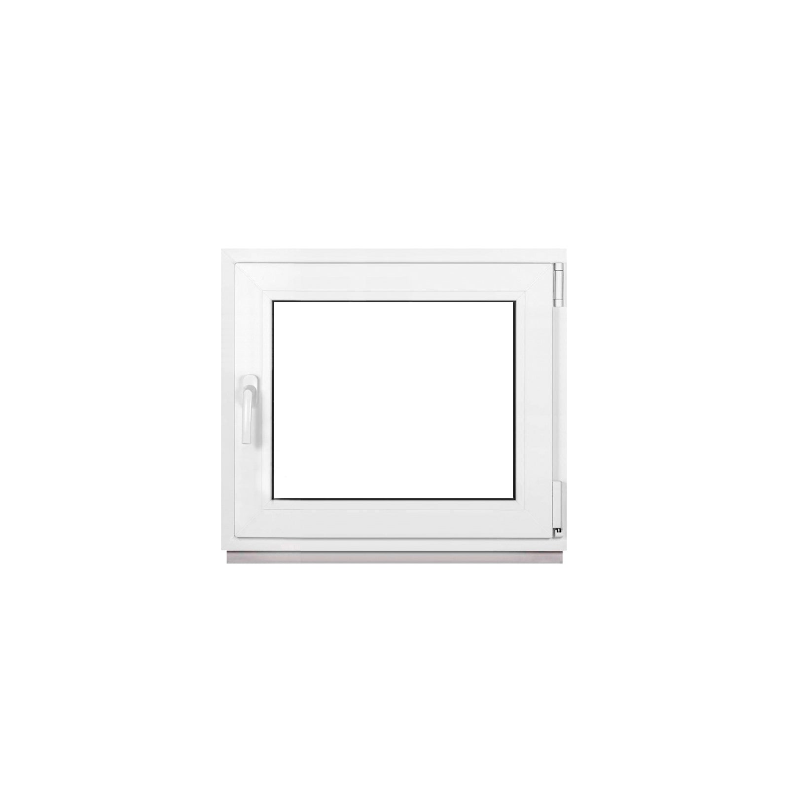 Ventana PVC Blanca 70 x 55 cm (700 x 550 mm), para sótano, Triple ...