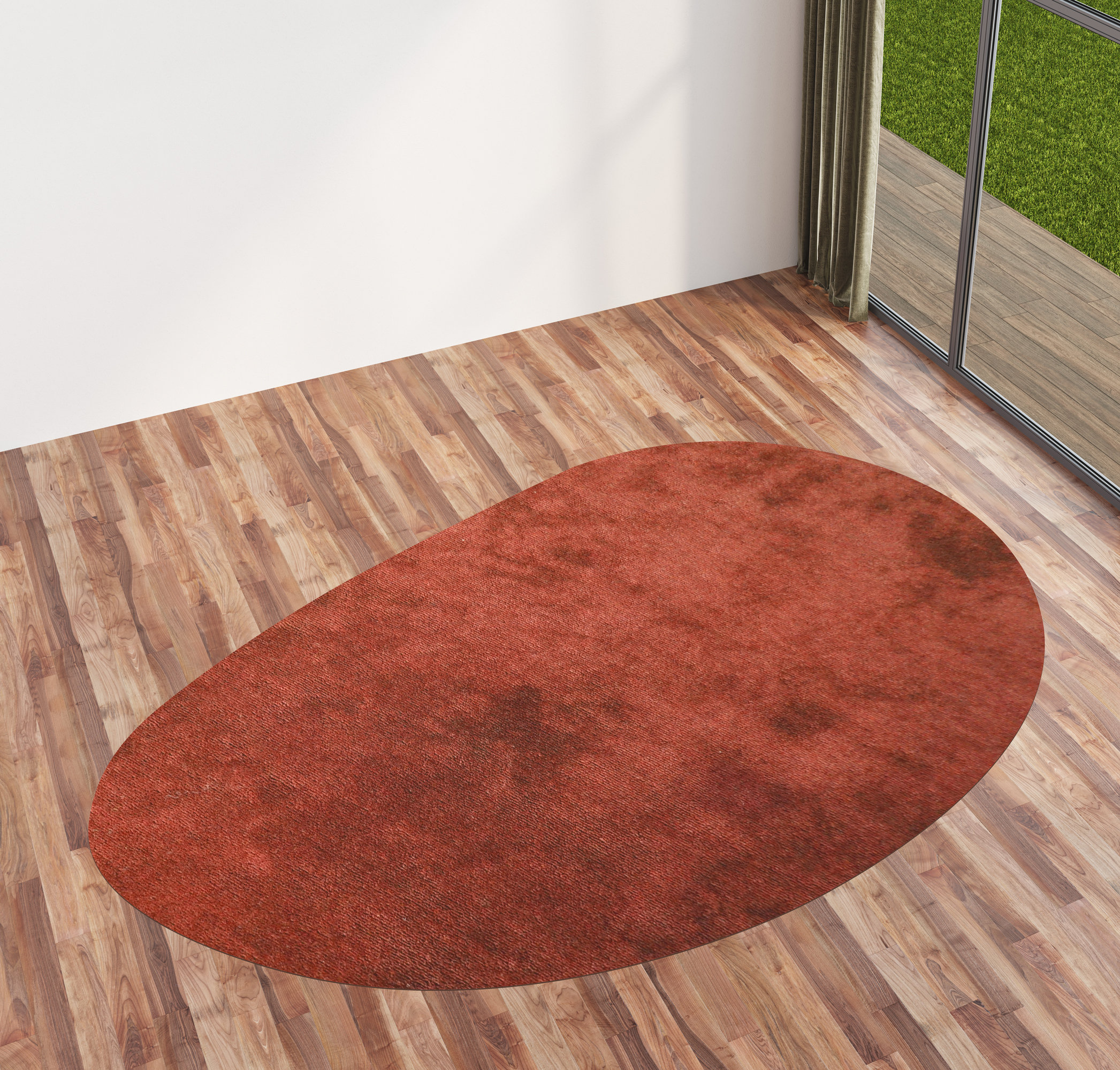 Alfombra de vinilo Forma Color Caldera Oscuro 173x191 cm - PVC ...