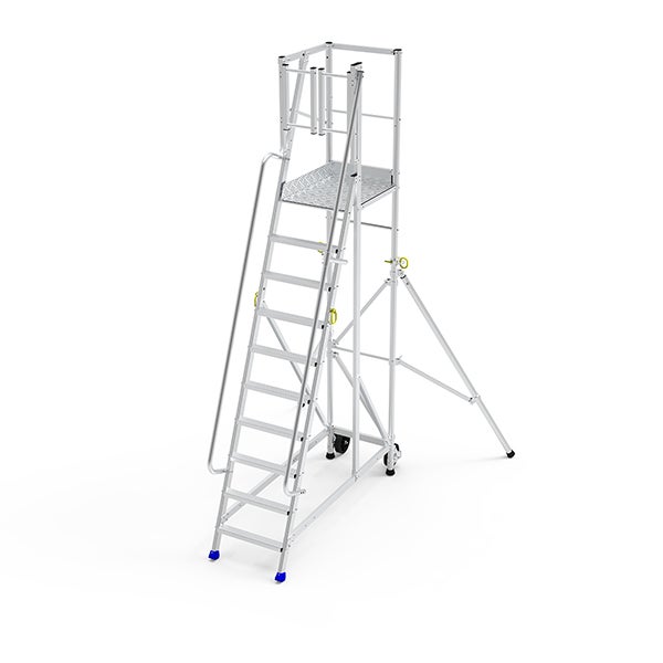 Escabeau 5 marches - Sortie latérale - Hauteur max. travail 3.25m ...