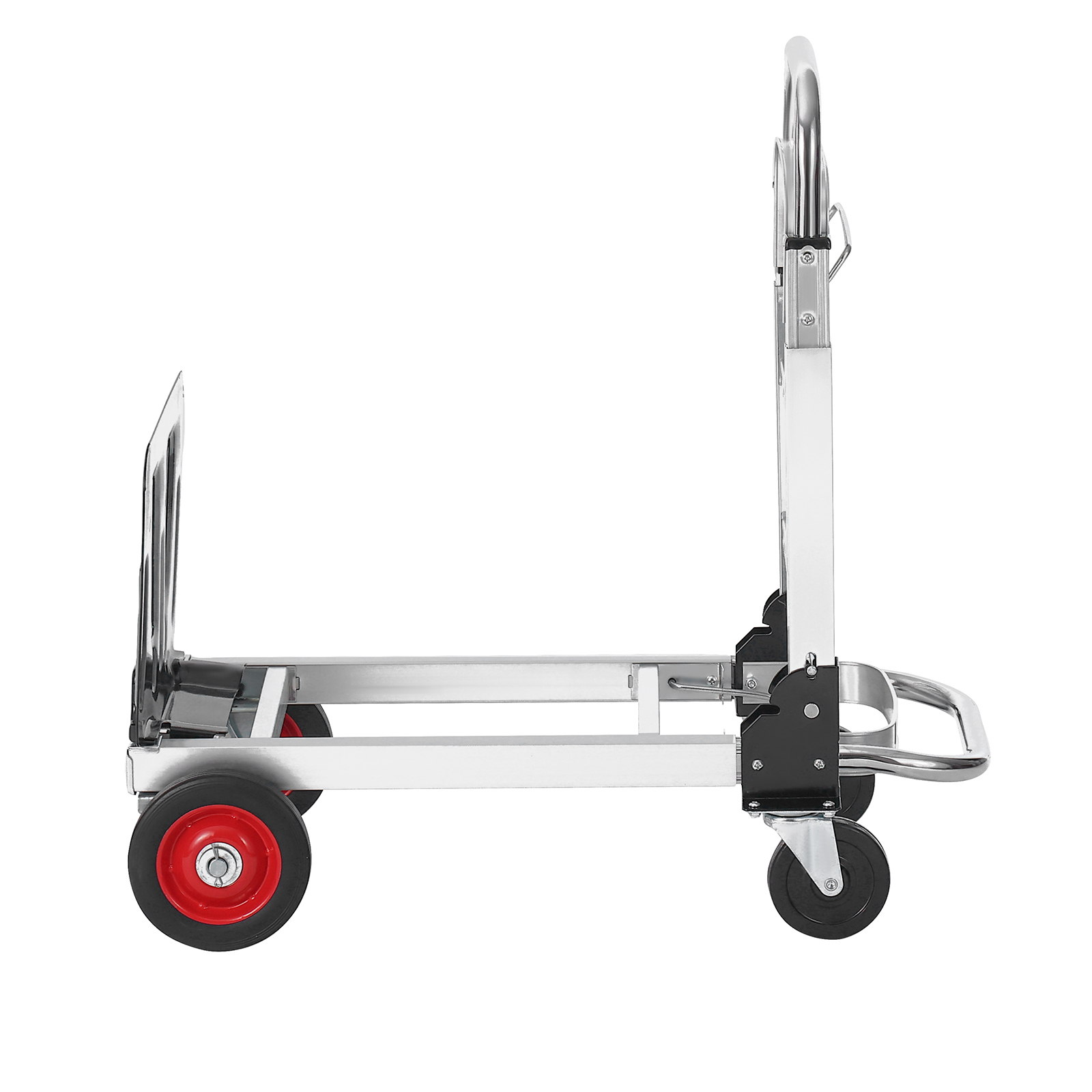 Carretilla de mano de aluminio SucceBuy 2 en 1,capacidad de 400 lb,carrito plegable convertible ...