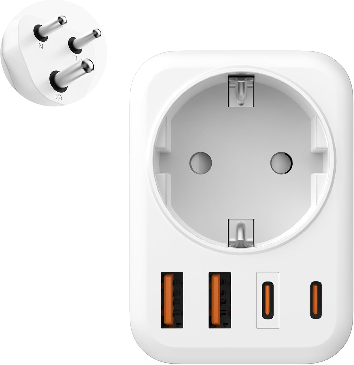 Adaptateur Prise Afrique du Sud, 5 en 1 Adaptateur Voyage France vers ...