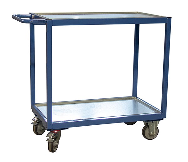 Servante d'atelier 250kg - 2 plateaux en tôle 850x500mm - 880010434 ...