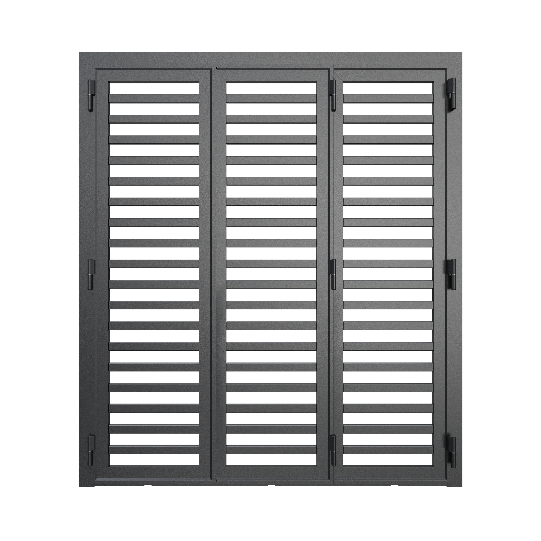 PUERTA FRANCESA APERTURA GALVANIZADA REJILLA DE 3 PUERTAS MOD. BAÑERA ...