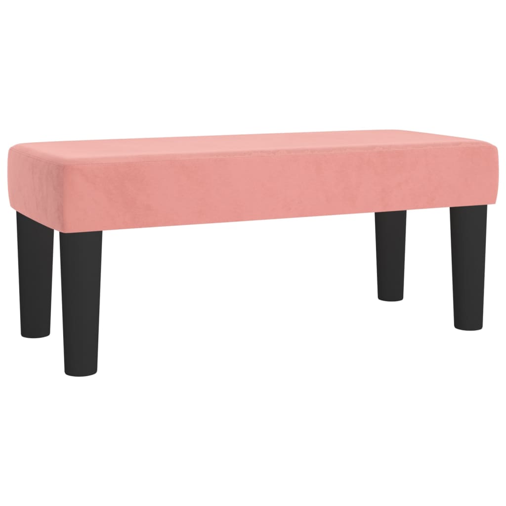 Banc en velours rose 70x30x30 cm | Leroy Merlin