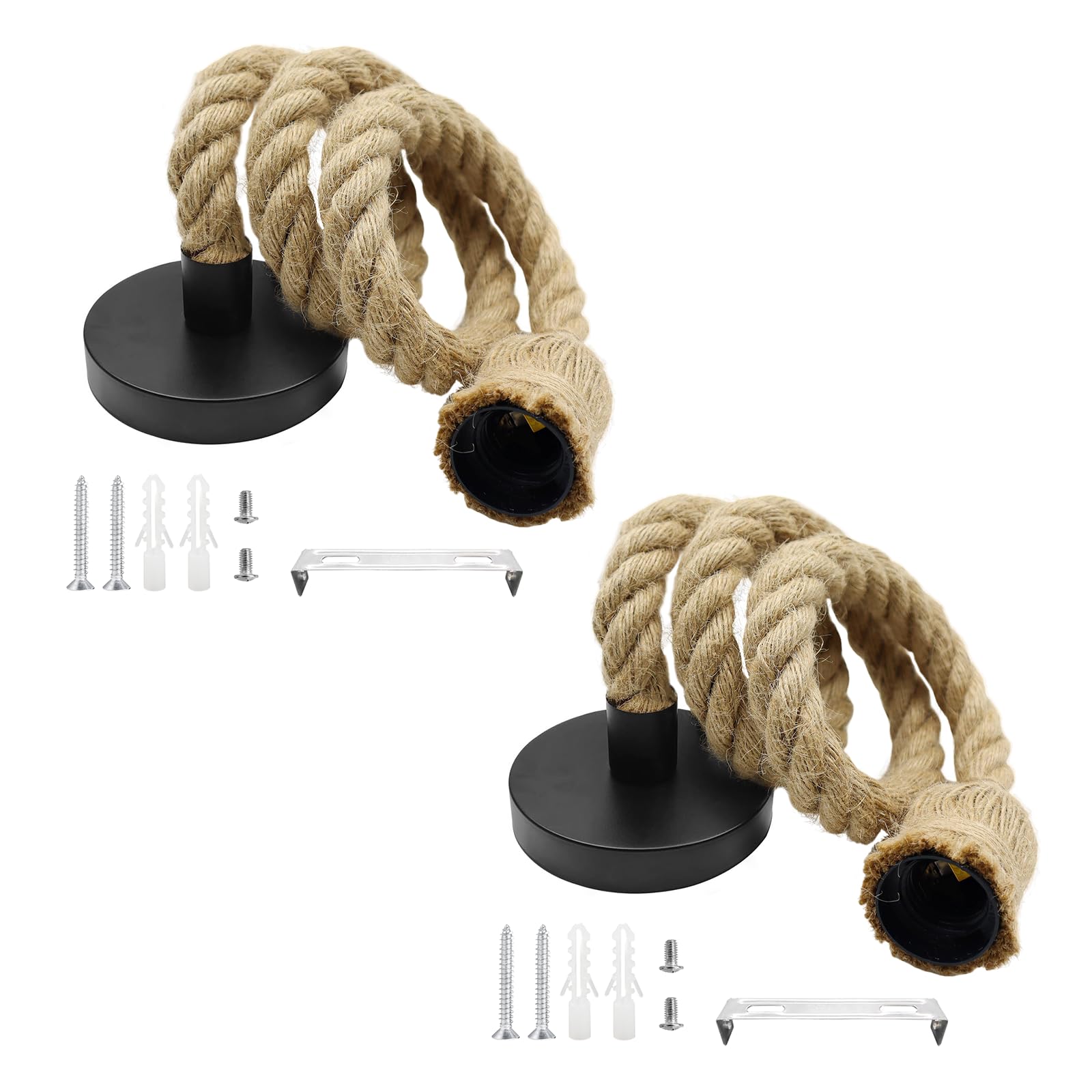 Lámpara Colgante Industrial Vintage 2 Piezas E27,Luz Ajustable con ...