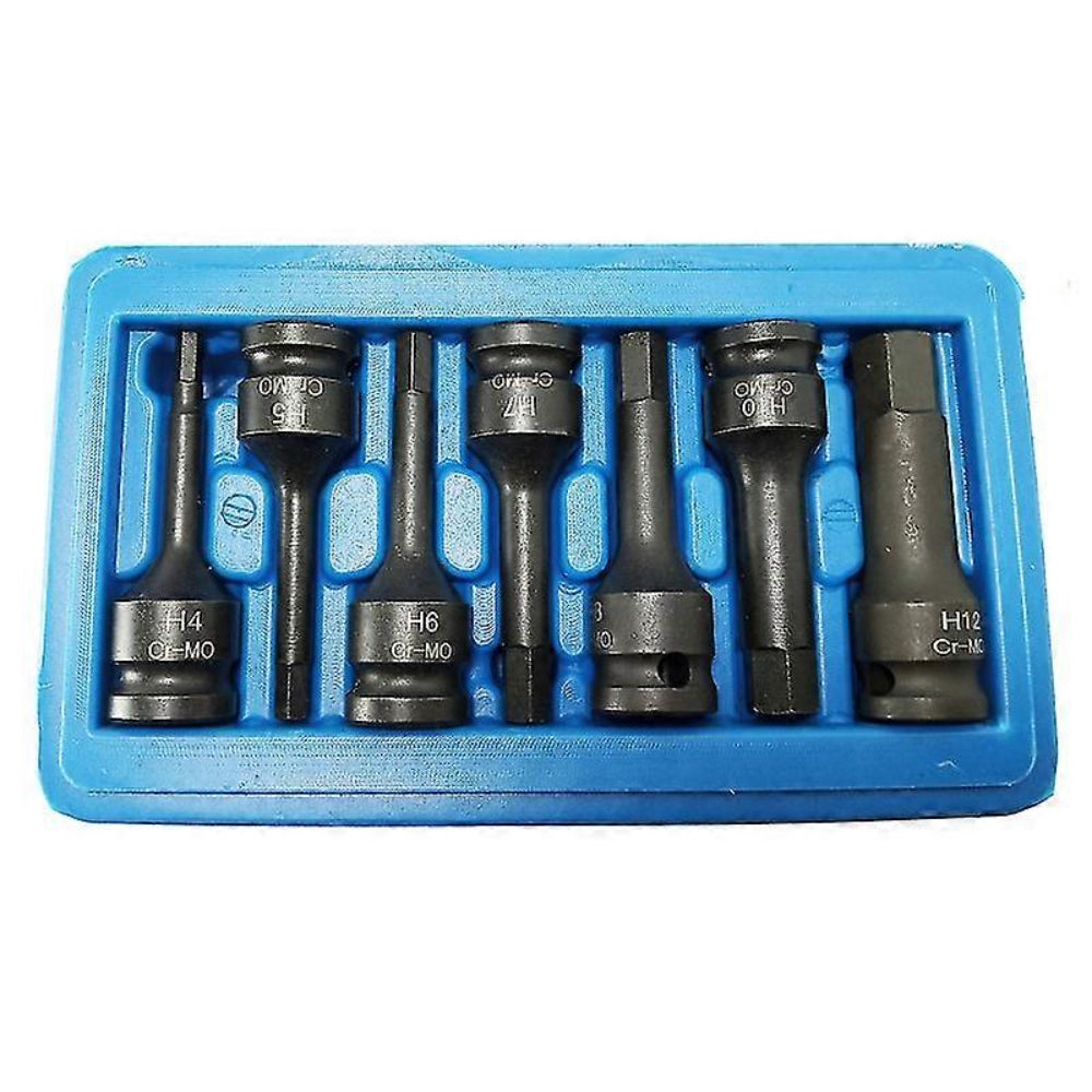 7 pcs Impact douille Bit kit 3/8 - pouce entraînement acier chrome ...