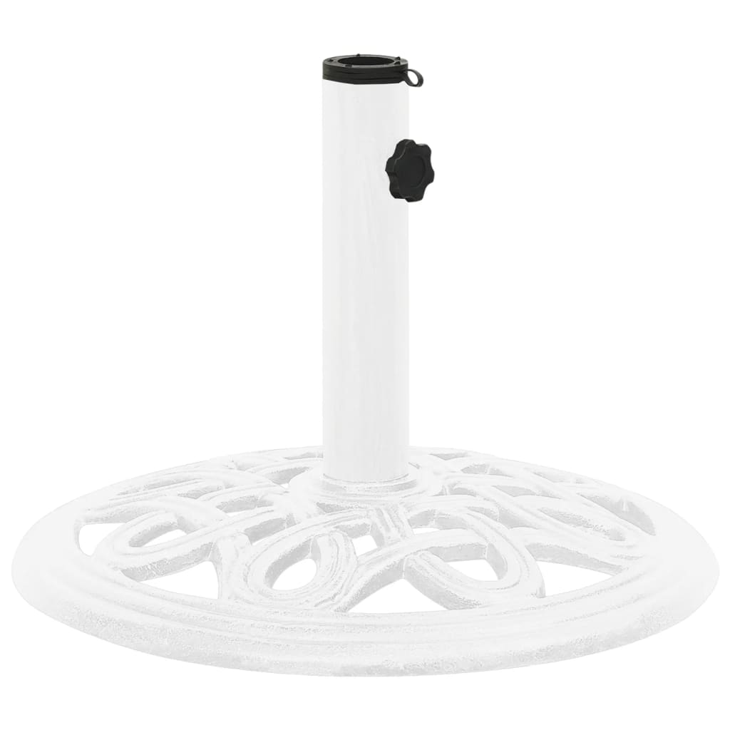 Socle de parasol Blanc 40x40x32 cm Fonte | Leroy Merlin