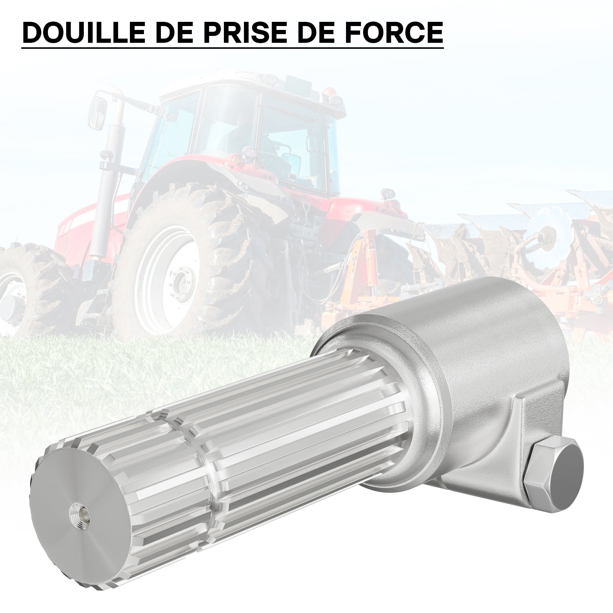Manchon de Prise de force Cardan - Longueur 160 mm - Raccord logement 1 ...