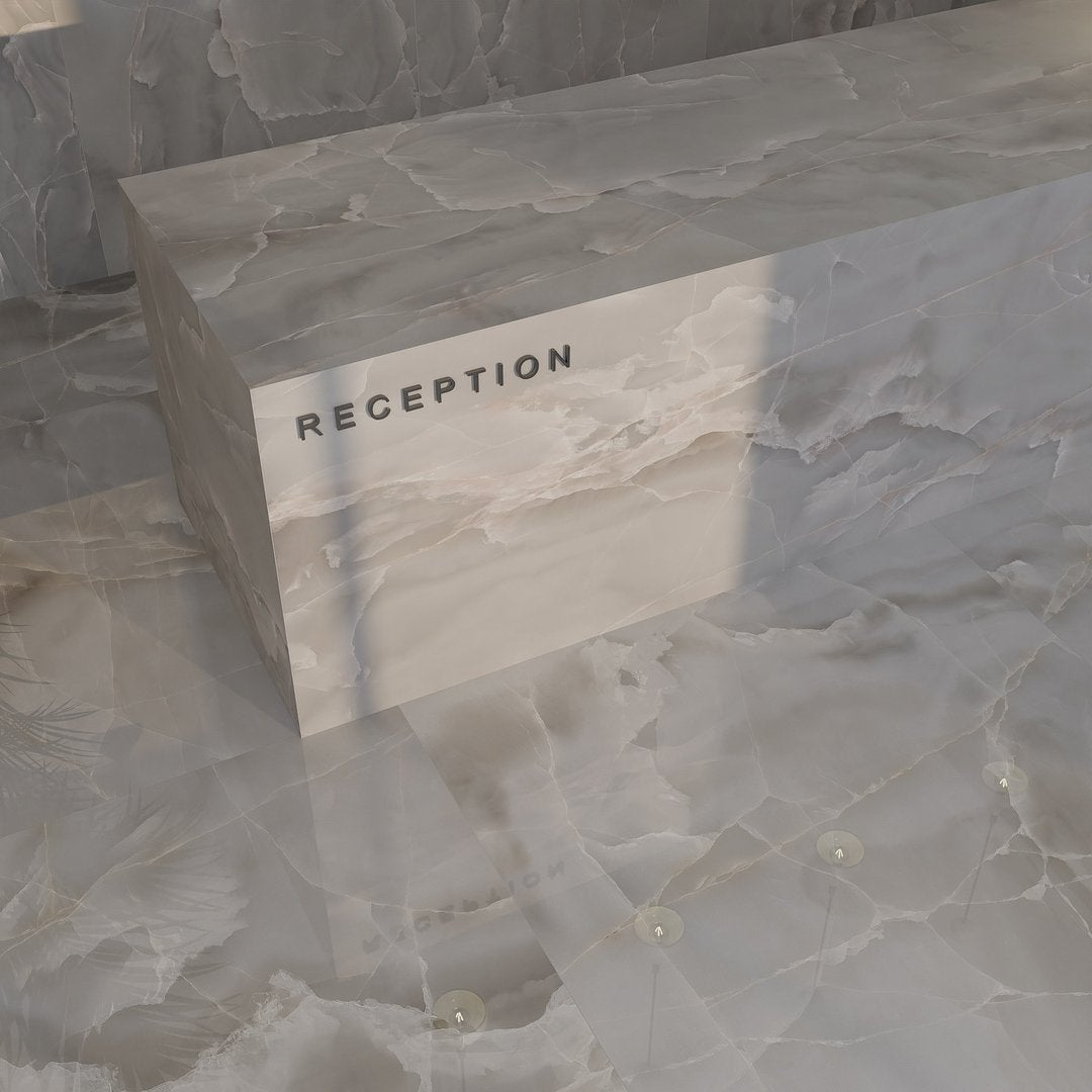 Albâtre Blanc - Brillant - Carrelages 60x120 cm 9 mm - SSH 4003 60x120 ...