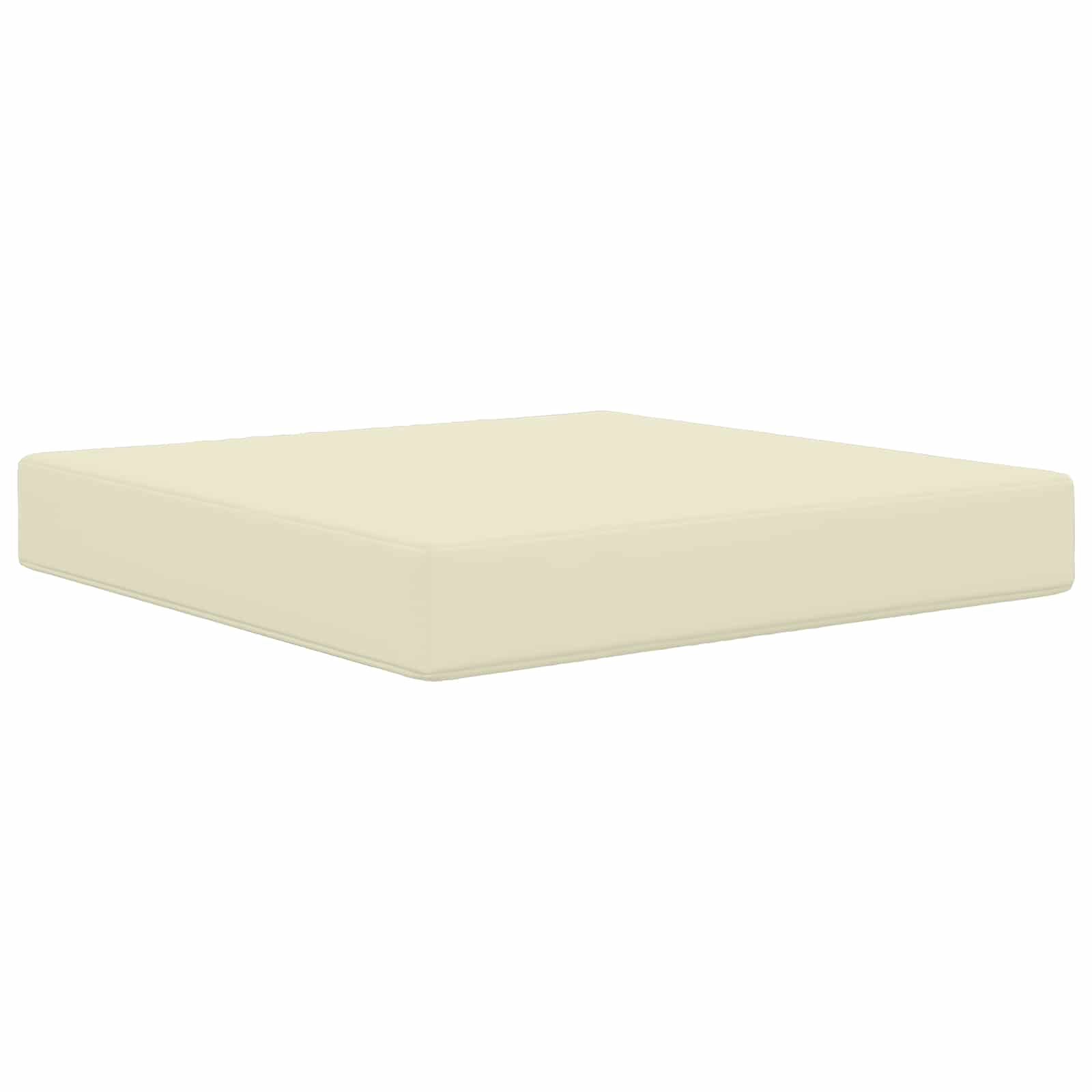 Coussin de canapé d'extérieur Crème 60 x 60 x 8 cm Polyester | Leroy Merlin