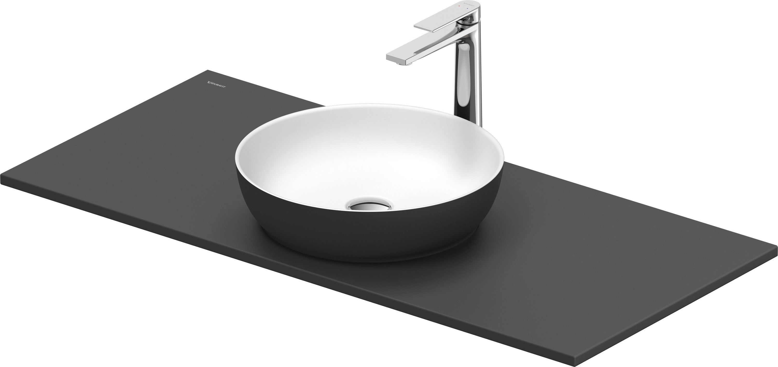 Set de lavabos Duravit Sivida rond avec console 1080x500x123mm ...