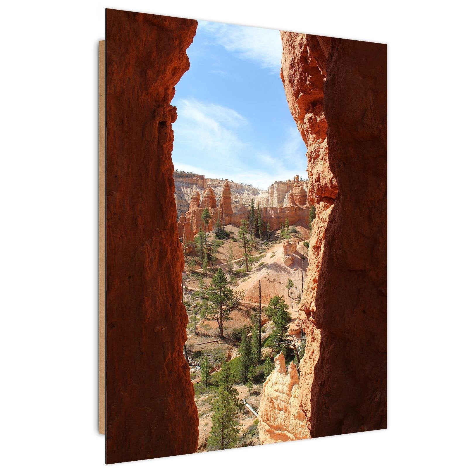 Tableau vue bois du paysage rocheux - 60 x 90 cm | Leroy Merlin