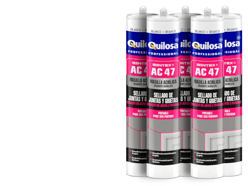 Mastic acrylique blanc en cartouche de 300ml - lot de 5 | Leroy Merlin