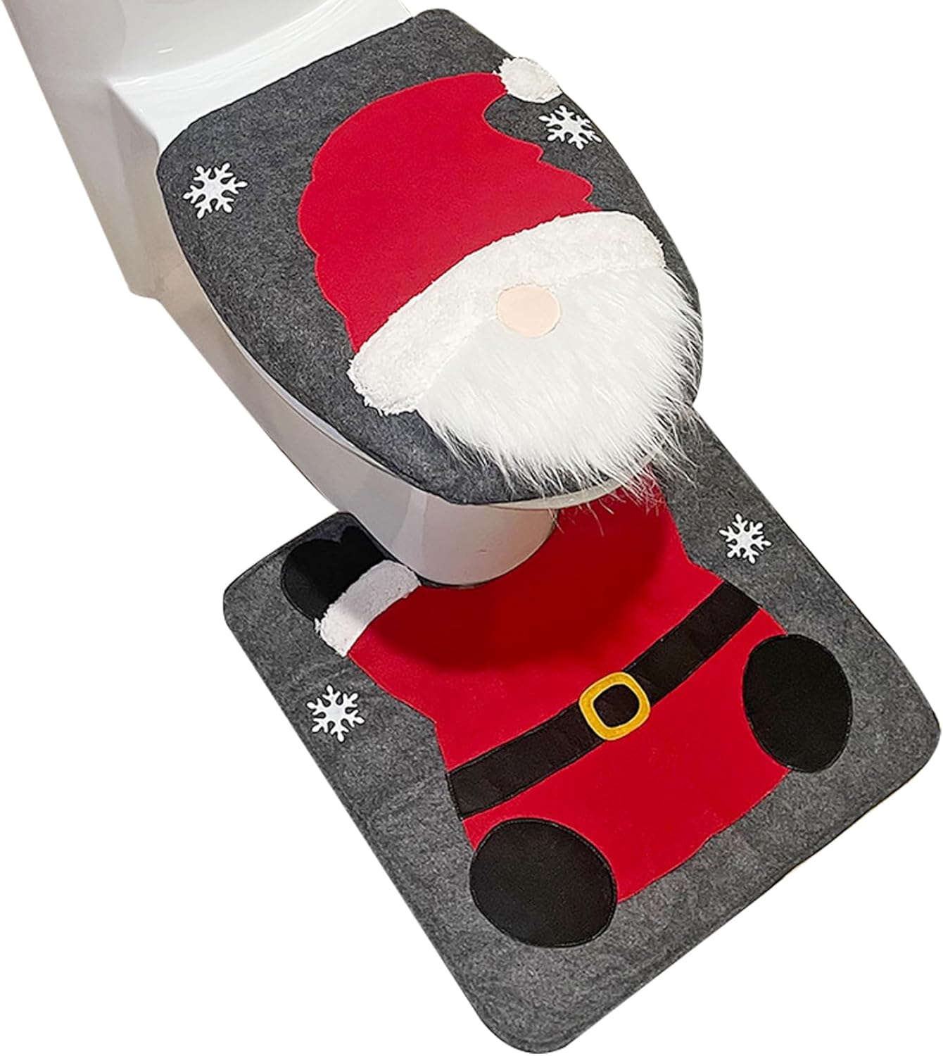Décorations de Noël, Ensemble de Housse siège Toilette et Tapis sans ...