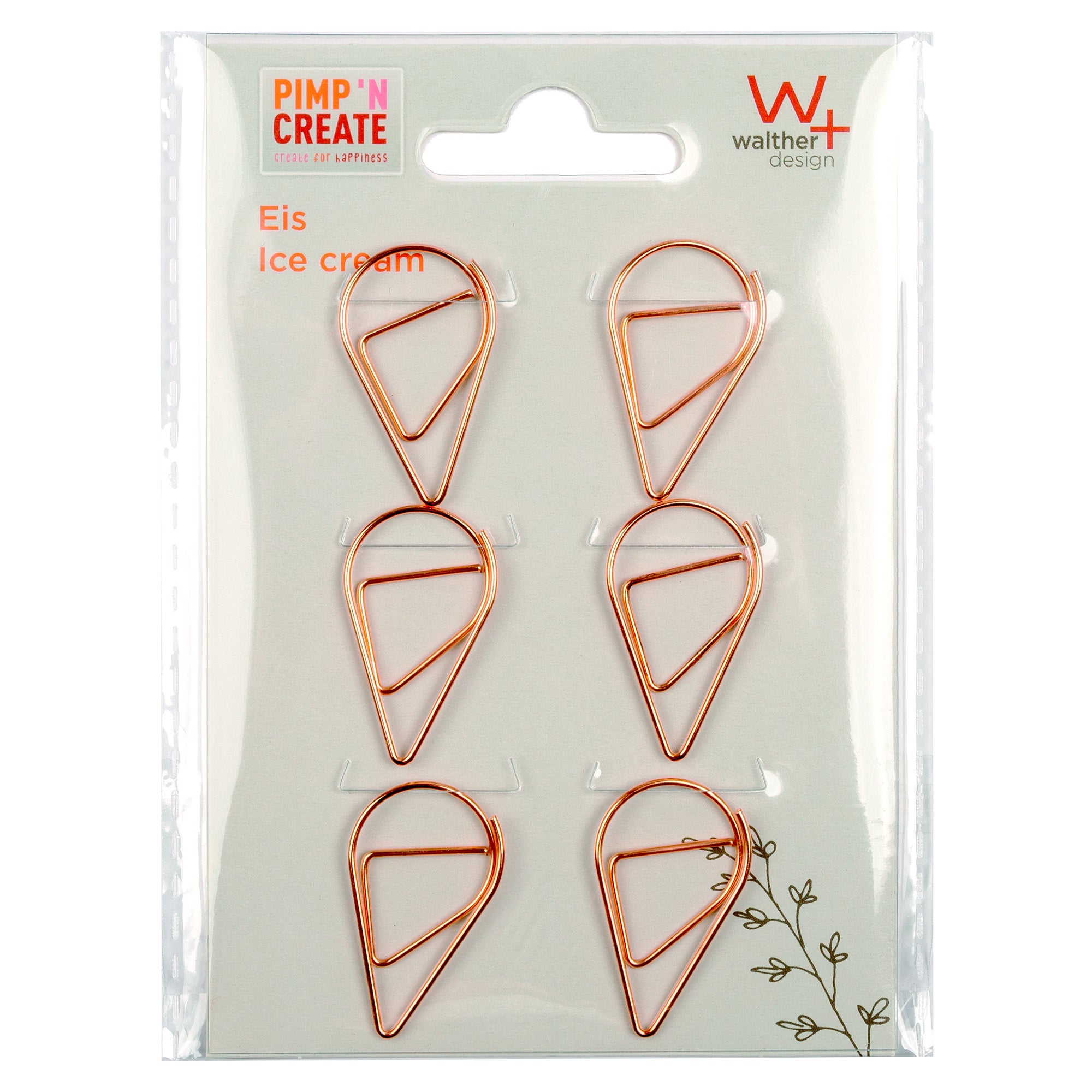 Clip metálico deco, PIMP AND CREATE, cono de helado, cobre | Leroy Merlin