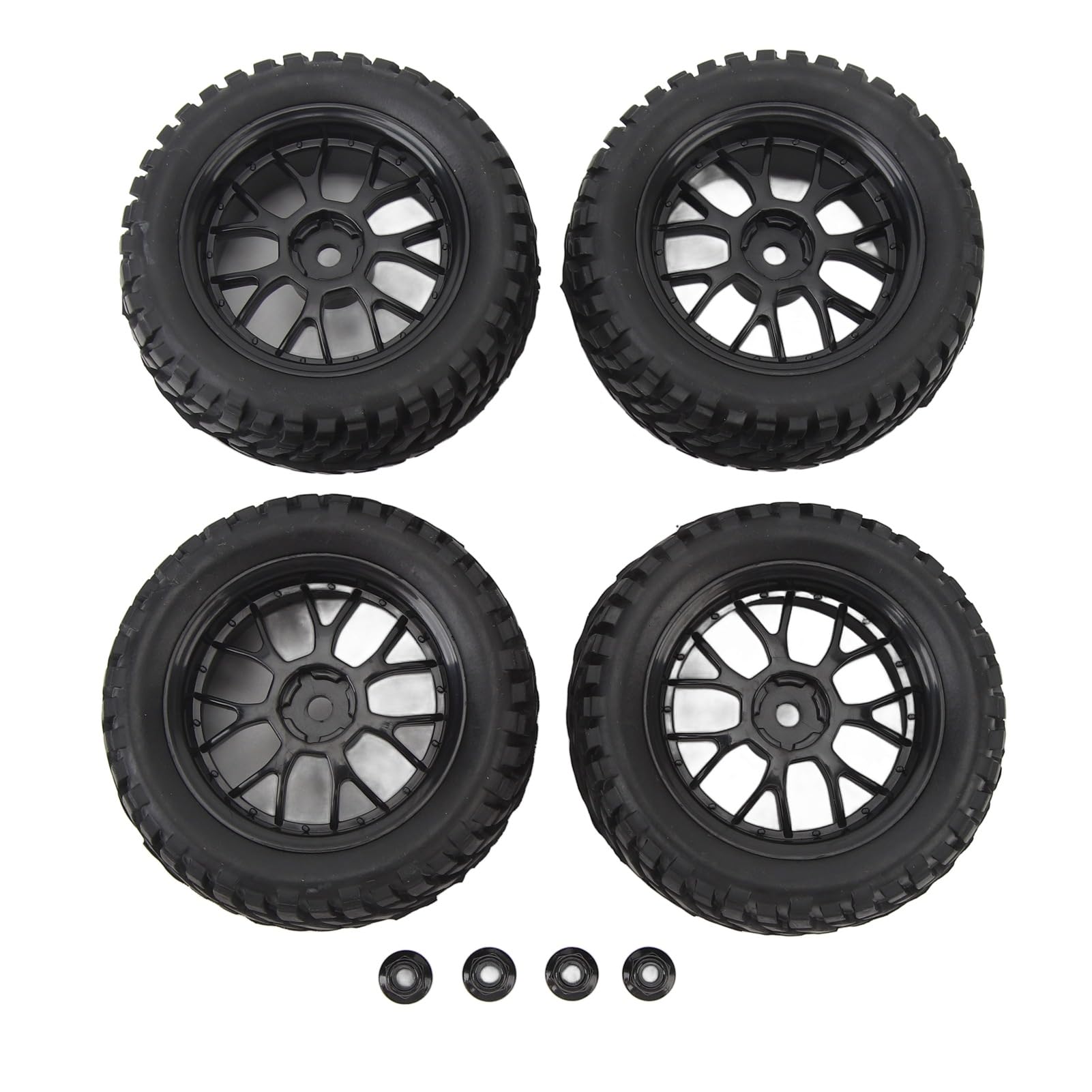 Neumáticos RC Neumáticos de goma Cubo de plástico Agarre fuerte ...