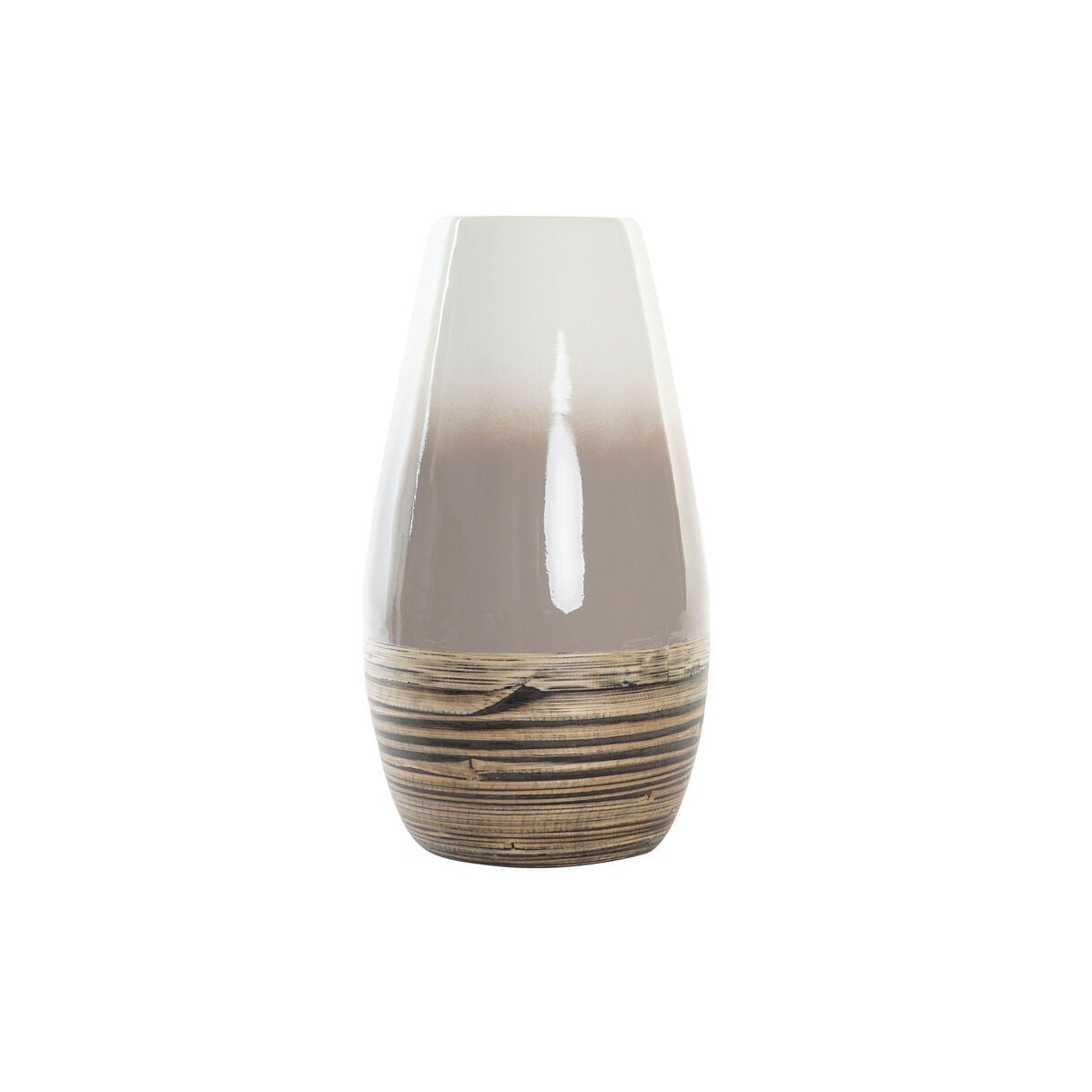 Vase DKD Home Decor Vase Tricolore Bambou Moderne (20 x 20 x 37 cm ...