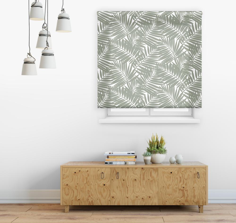 Estor Enrollable Happystor Tejido Translúcido Hojas 6 Estampado Digital ...