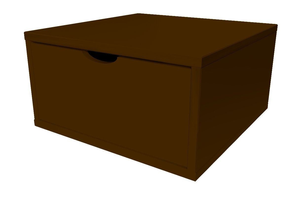 Cube de rangement bois 50x50 cm + tiroir Marron | Leroy Merlin