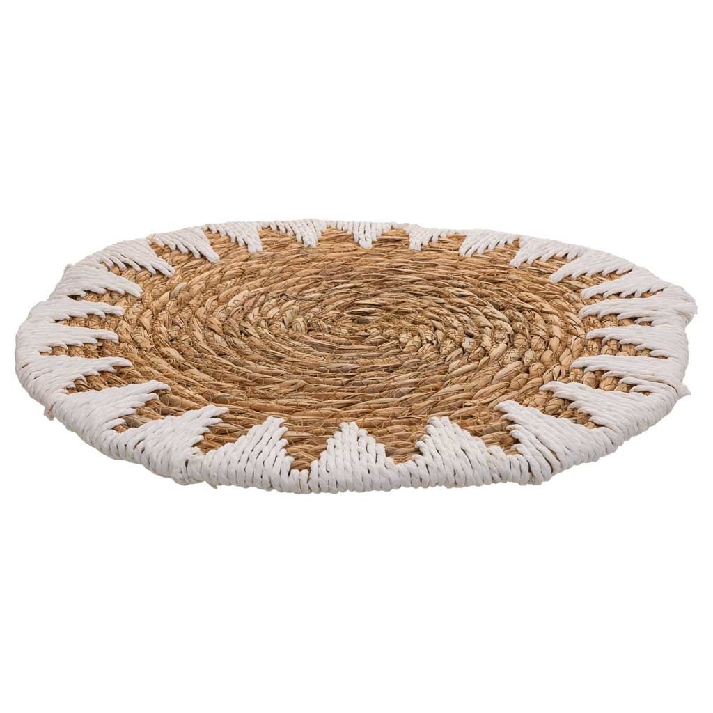 Set de table tressé blanc d38x1h | Leroy Merlin