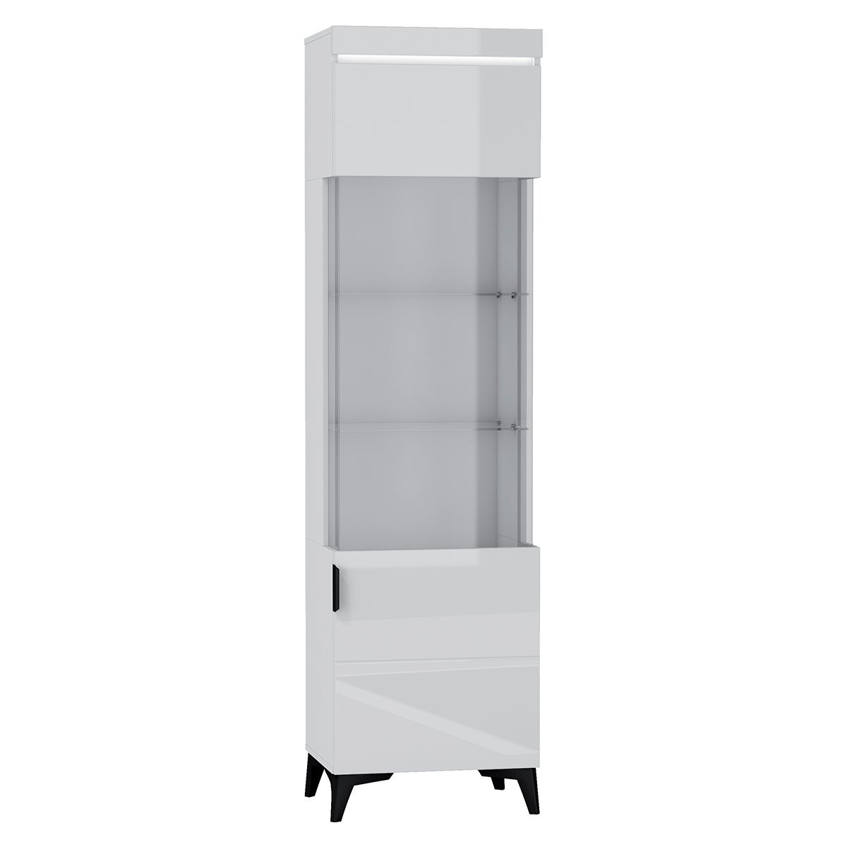 Vitrine 1 porte LED inclus Ruben Blanc | Leroy Merlin