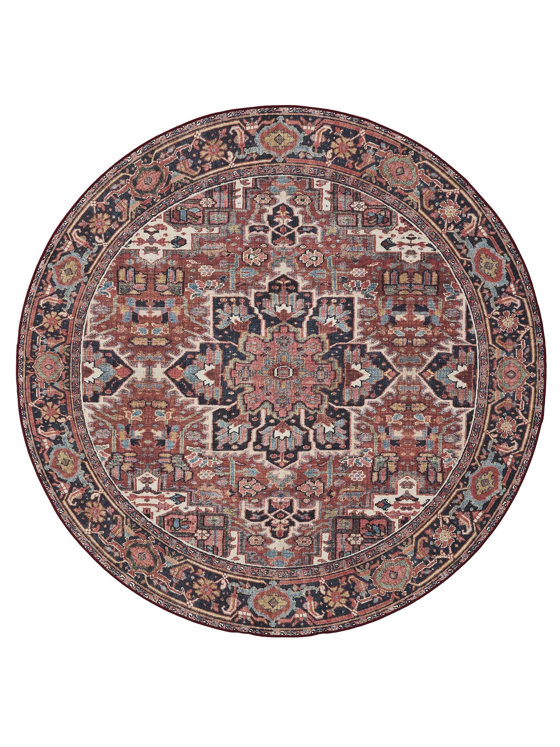 BENUTA - Tapis lavable George multicouleur ø 120 cm rond | Leroy Merlin