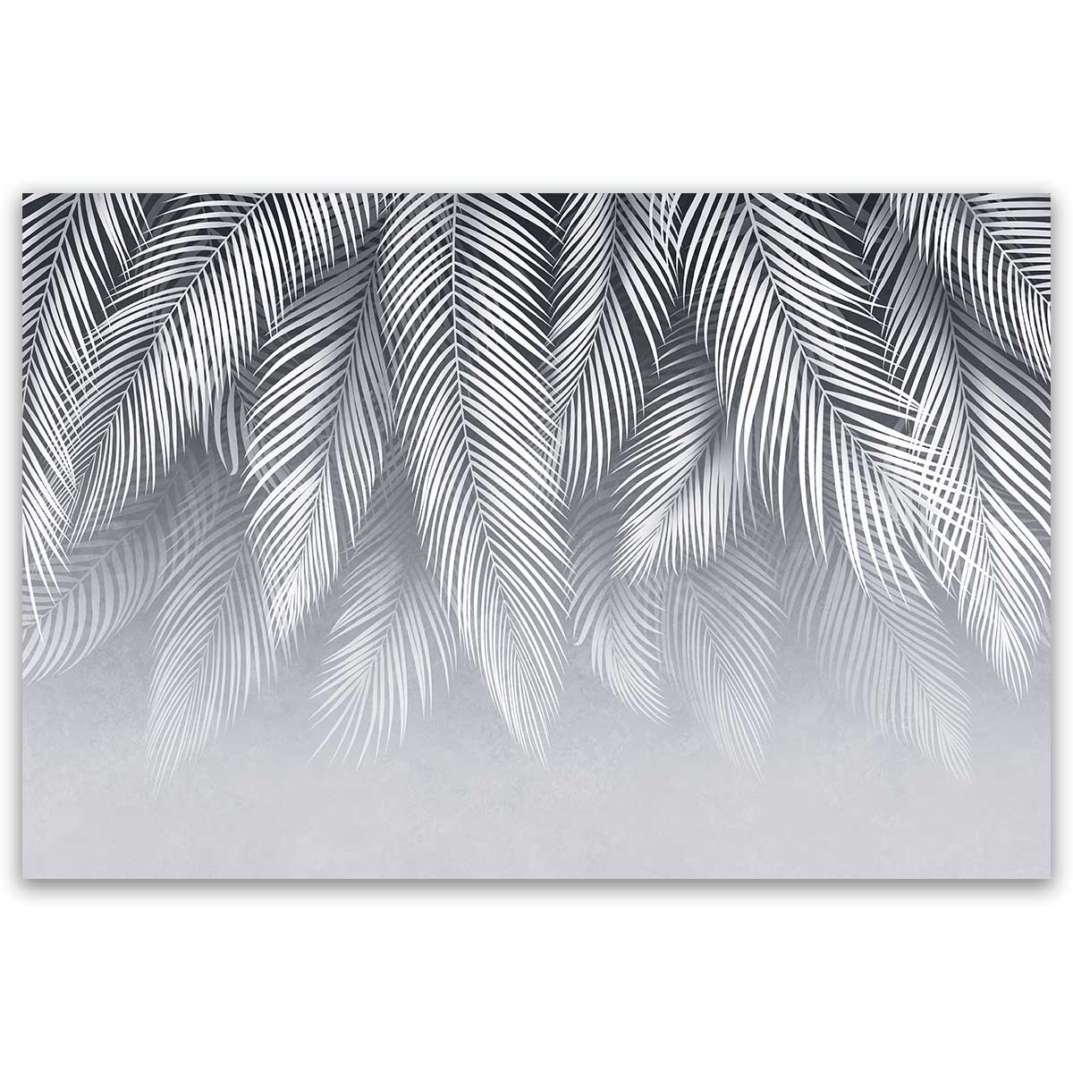 Tableau feuillage blanc graphique - 60x40cm | Leroy Merlin
