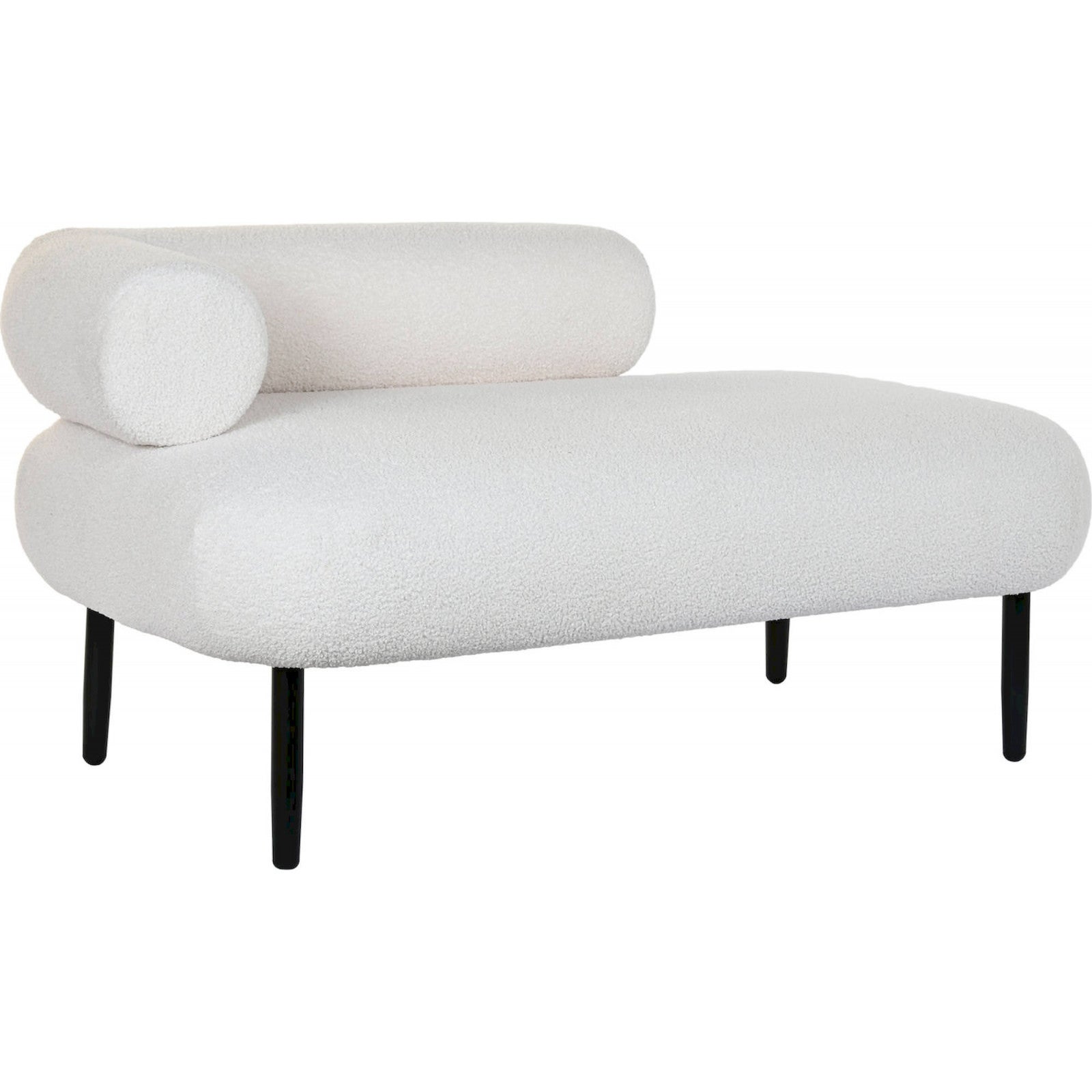 Canapé fixe design bicolore blanc noir élégant 127,5 x 73,5 x 64 cm ...