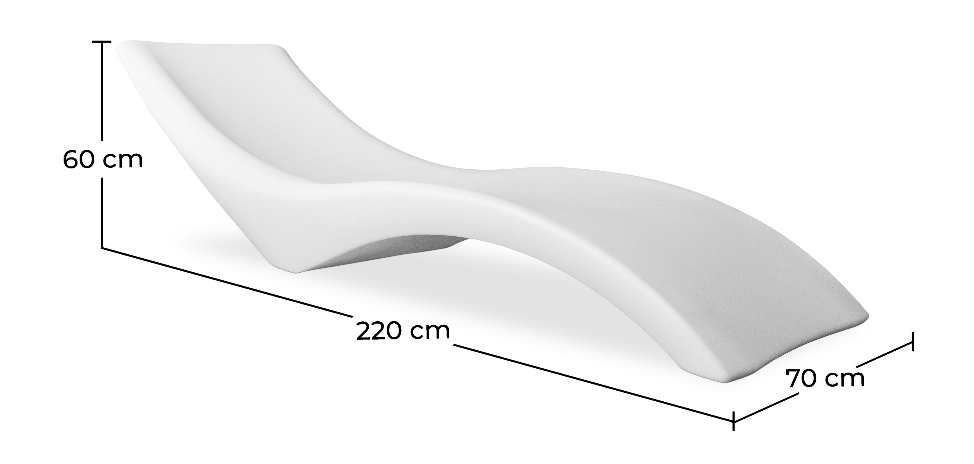 Transat de Jardin Design - Loren Blanc | Leroy Merlin