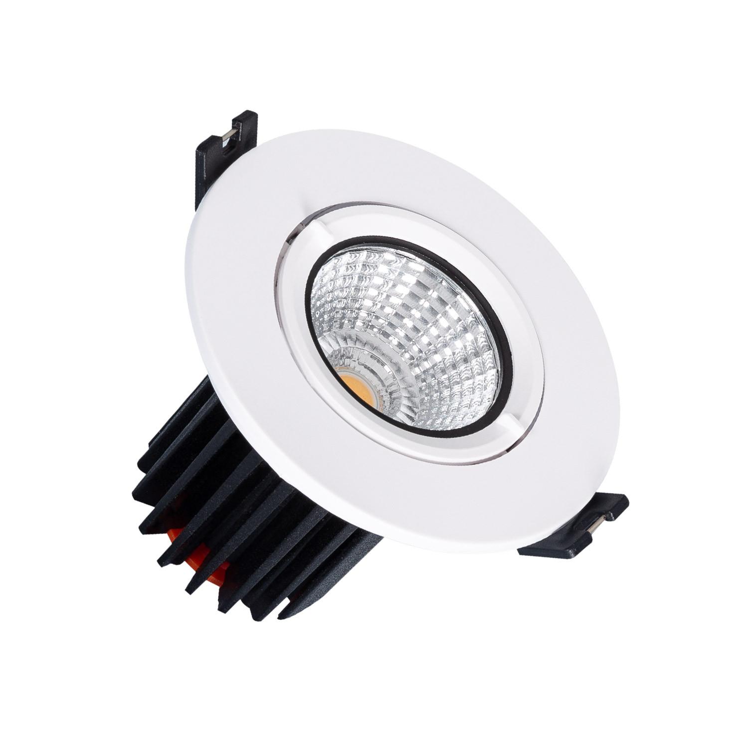 Spot Downlight LED Rond 10W LIFUD Coupe Ø 70 mm Blanc chaud 38º 3000K ...