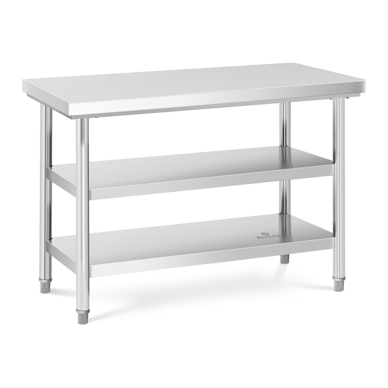Table de travail inox 120 x 60 cm 600 kg 3 niveaux 14_0003680 | Leroy ...