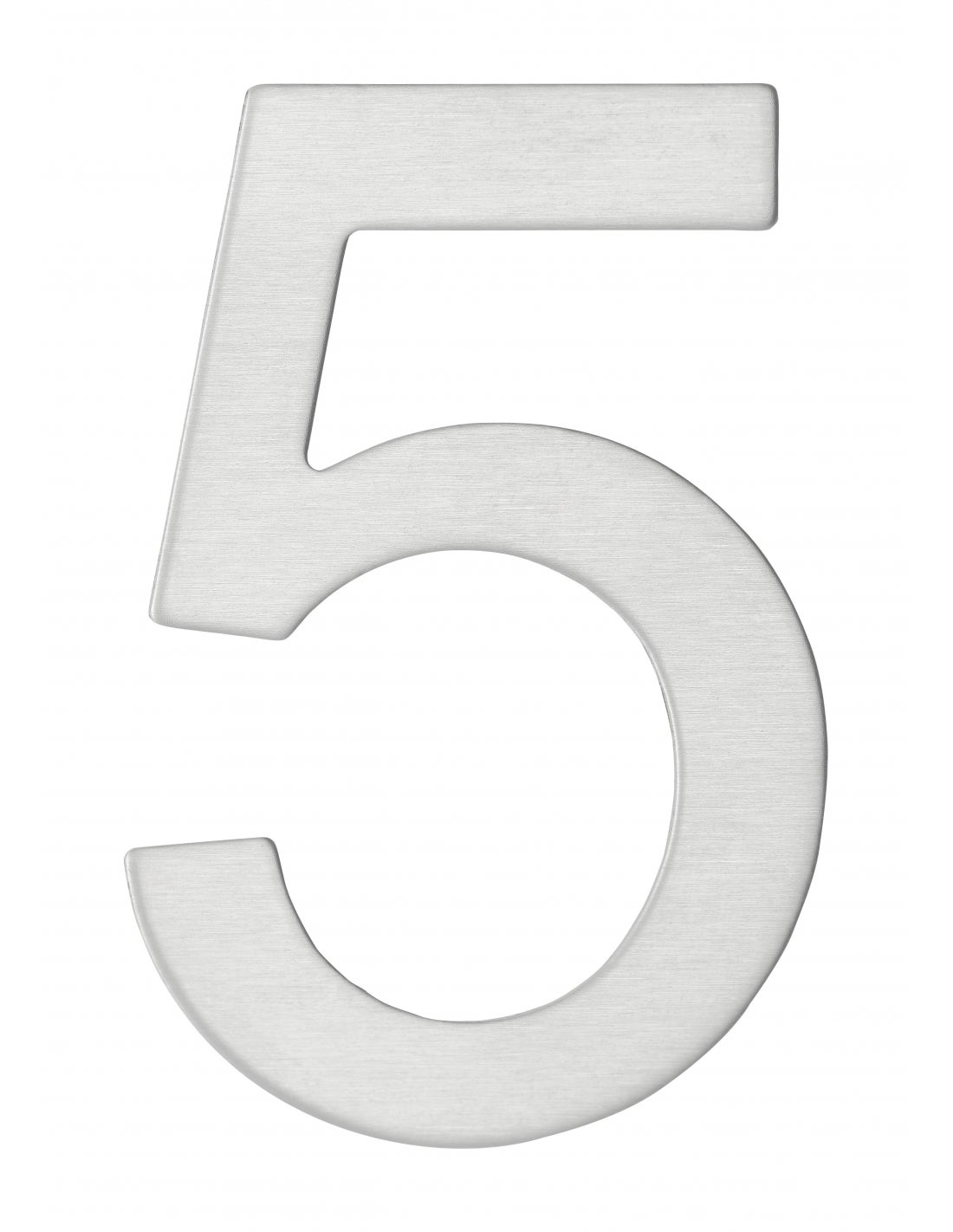 THIRARD - Chiffre 5 adhésif, inox, H.76mm - THIRARD | Leroy Merlin
