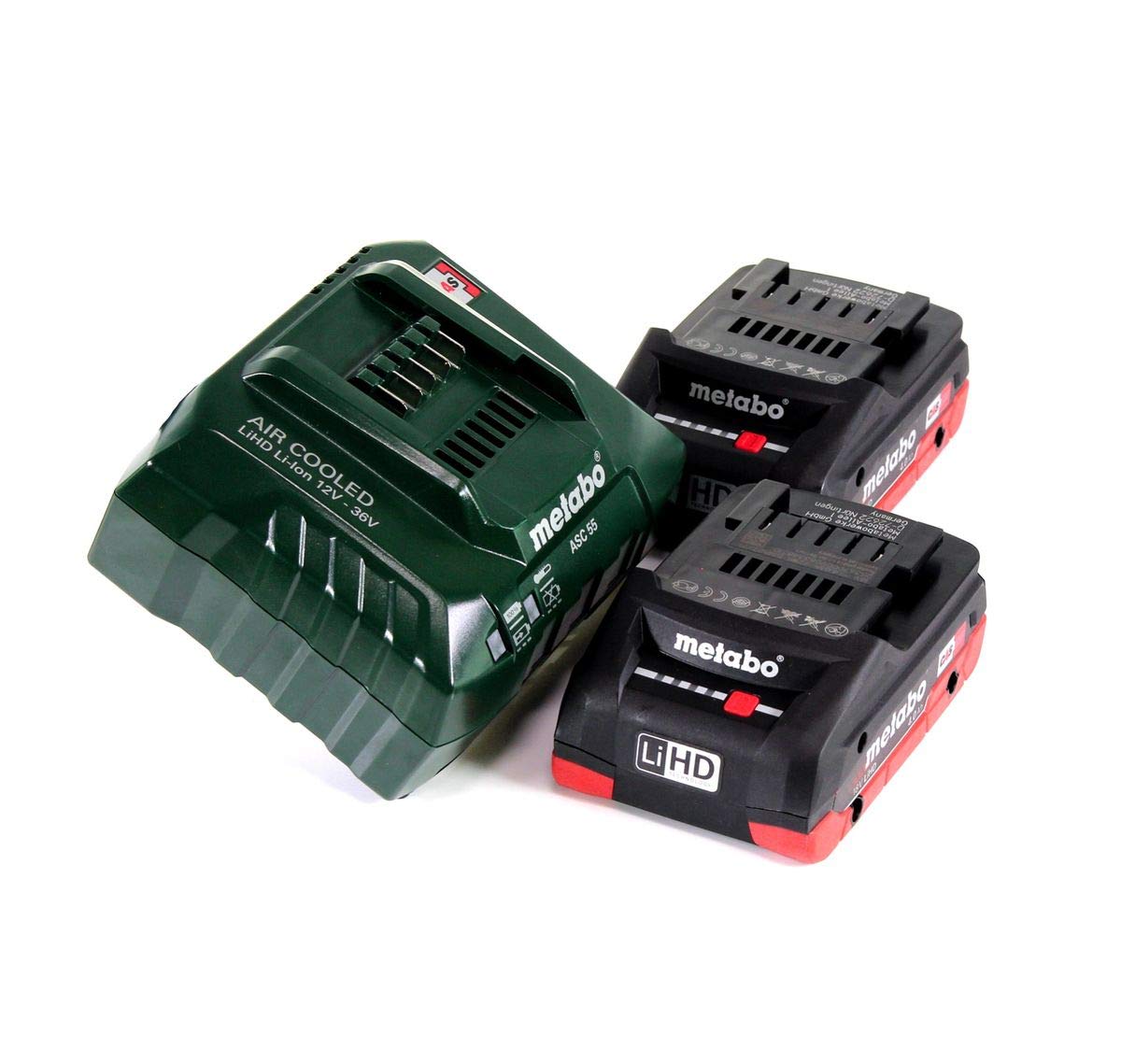 Riveteuse metabo np 18 ltx bl 5.0 2x lihd 4,0 ah, asc 55, coffret ...