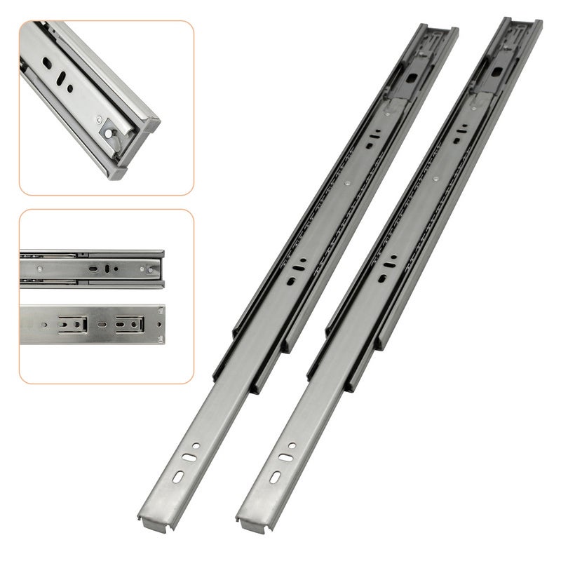 Glissières de tiroirs 45mm Glissières télescopiques à extension totale ...