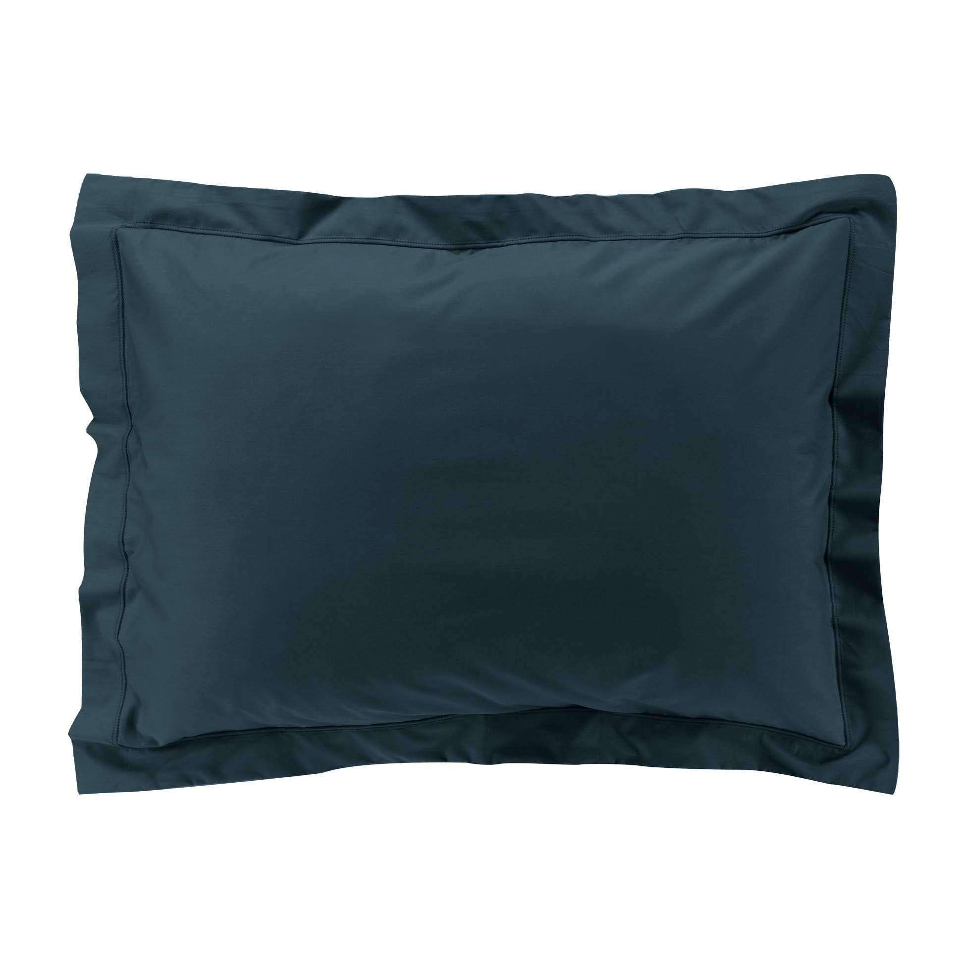 Taie d’oreiller volant plat – 50 x 70 cm – percale unie 78 fils – point ...