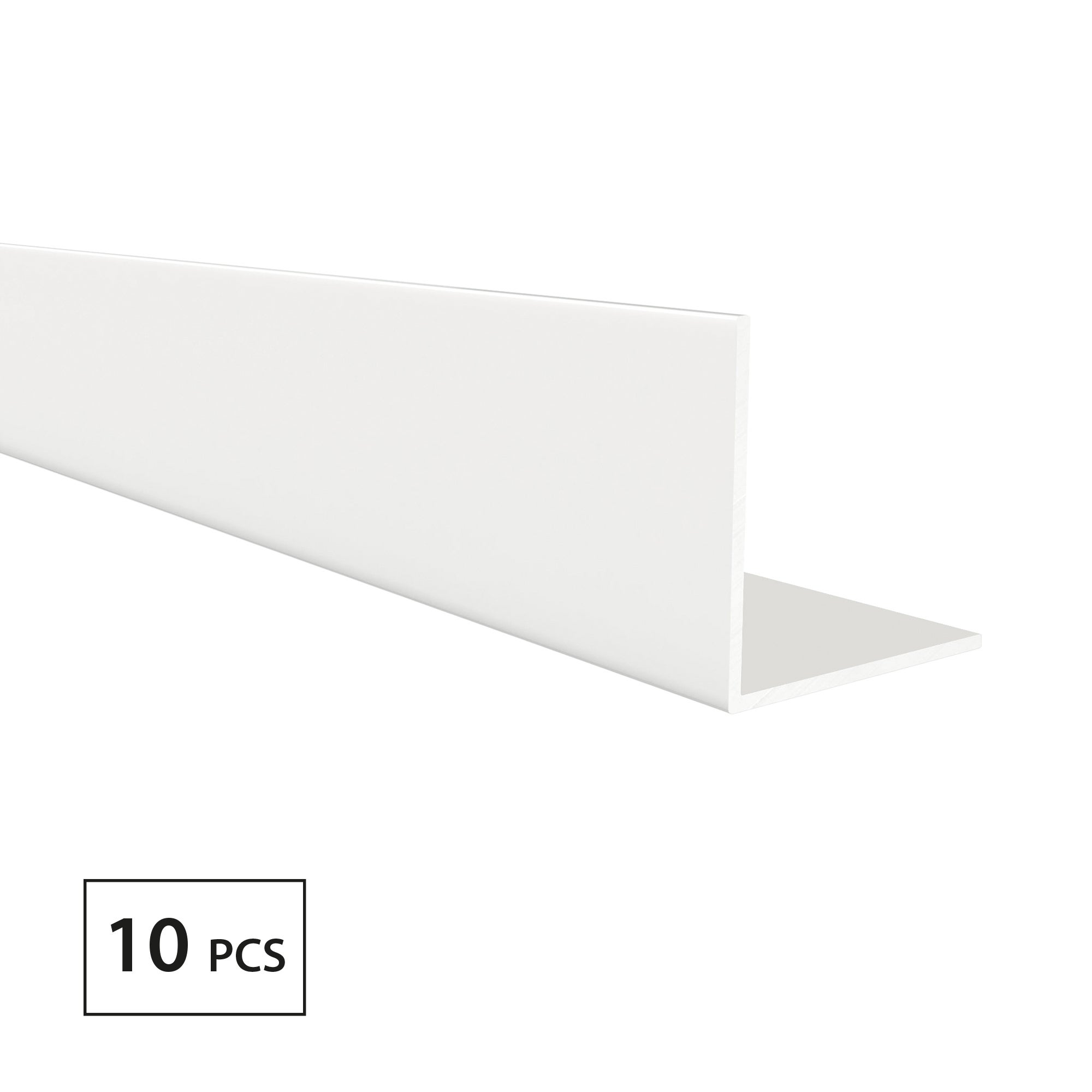 10 Perfiles Angulares | Fabricado en Aluminio | Acabado en Blanco ...
