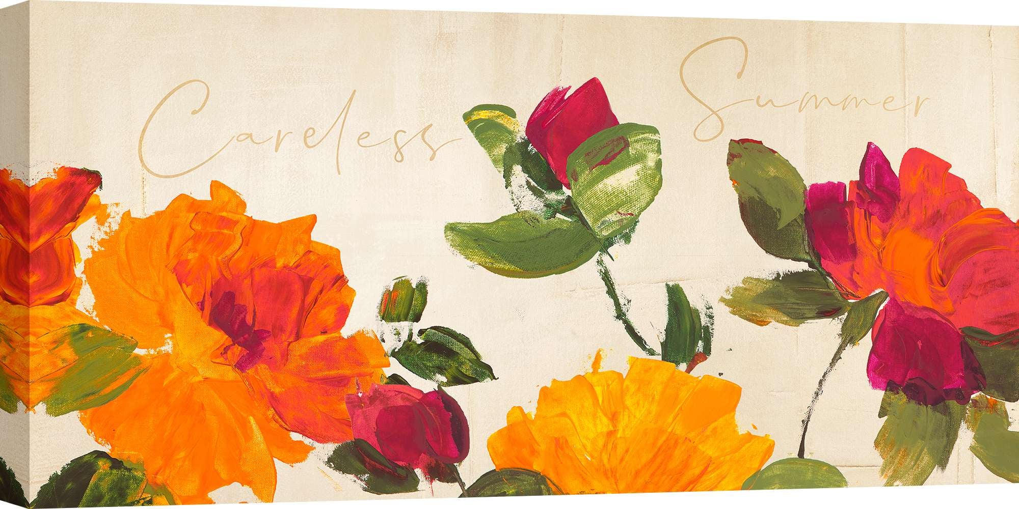 Cadre de fleurs shabby-chic - impression sur toile - Teo Rizzardi ...