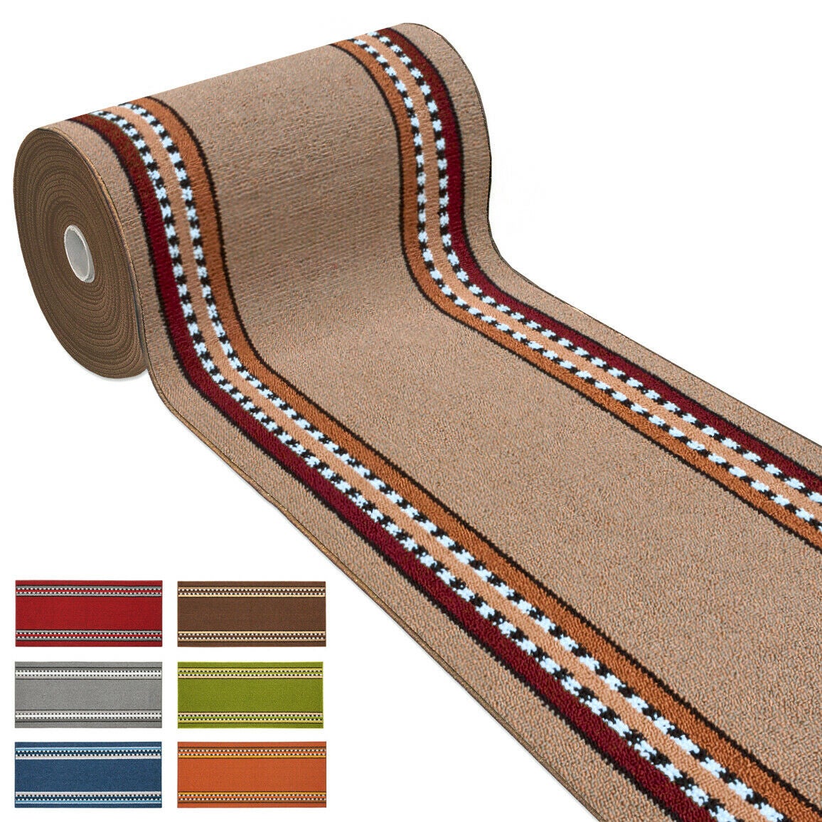 Tapis de Cuisine 57x135 cm Coureur Couloir Bordé Absorbant Antidérapant ...
