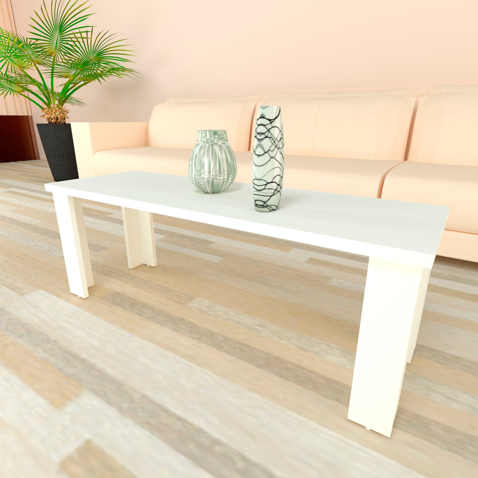 Henor mesa baja de salón. 120 x 40 x 44 cm mesa auxiliar baja para sofá ...