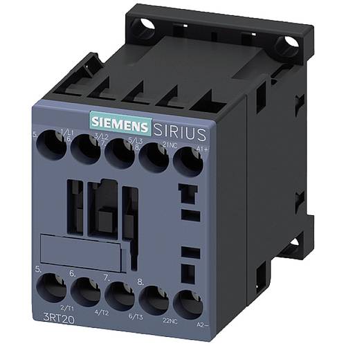 Contactor de potencia, AC-3 9 A, 4 kW / 400 V 1 NC, DC 24 V 3 polos ...