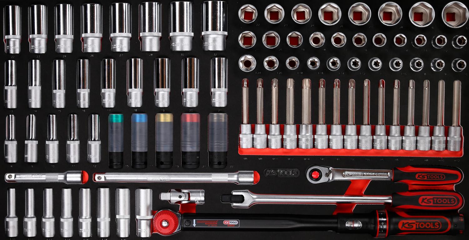 KS TOOLS SCS 1/2" Module de douilles, 86 pcs, modules système 1.1/3 | Leroy Merlin