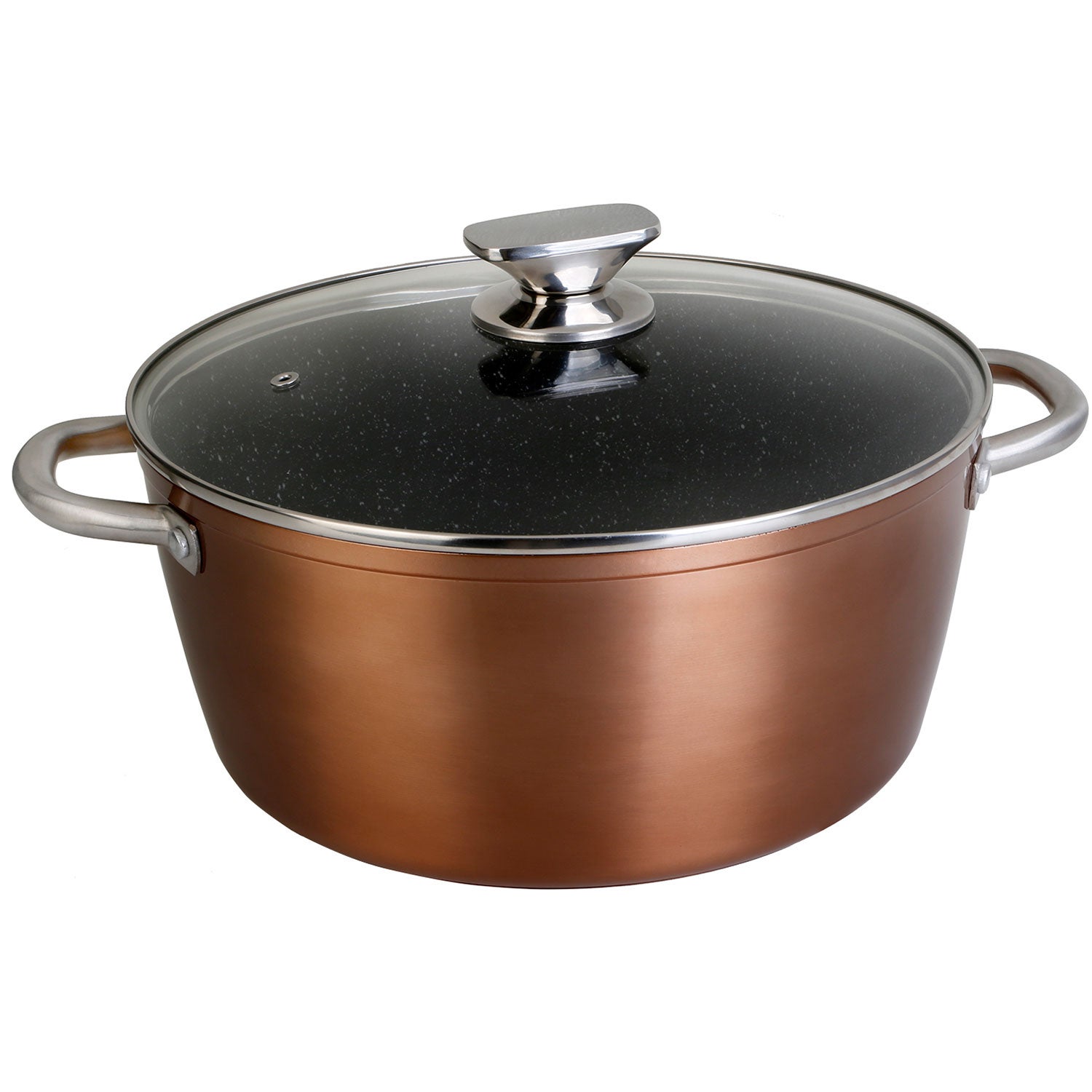 WECOOK Cocotte en Aluminium Forgé Haute 24 cm pour Tous Types de Feu ...