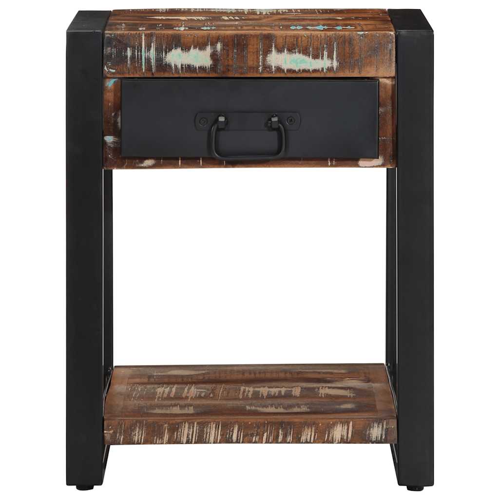 Table d'appoint multicolore 40x40x50cm bois récupération massif ...