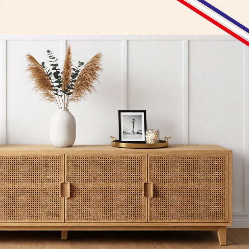 Kit de molduras de madera para pared con 5 listones de 150 cm - Pino de ...